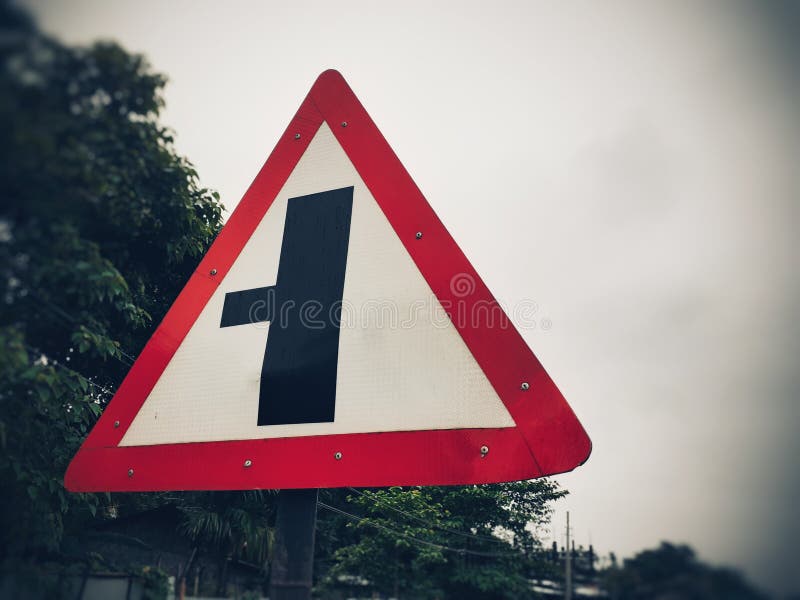 W4-1 Right Merge Sign stock image. Image of traffic, diamond - 27670059