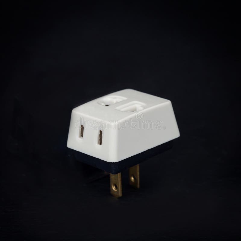 Three Way Plug for Home Electric Stock Image - Image of electricity ...