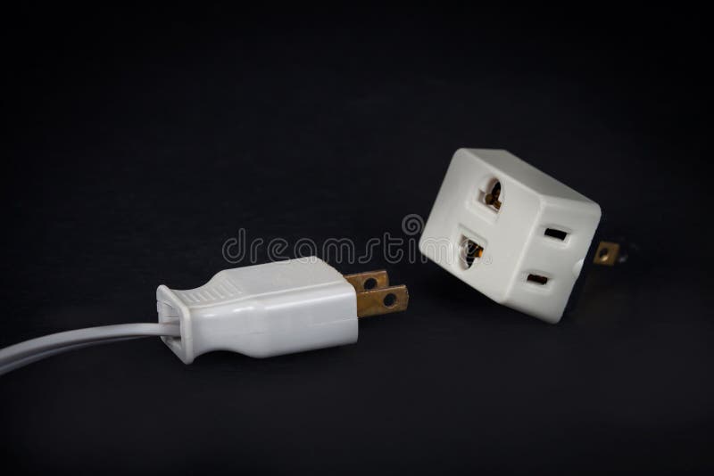 Three Way Plug for Home Electric Stock Photo - Image of construction ...