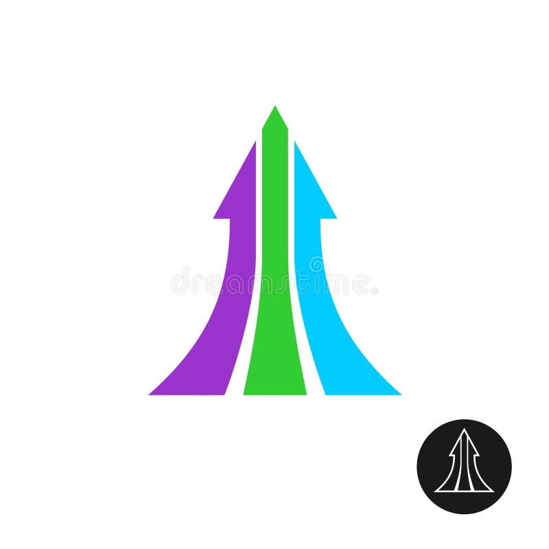 Three Arrow Up Logo Symbol Stock Illustrations – 249 Three Arrow Up ...