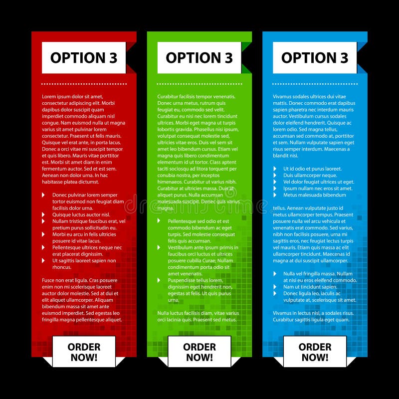 Three web banners stock vector. Illustration of flat - 87328214