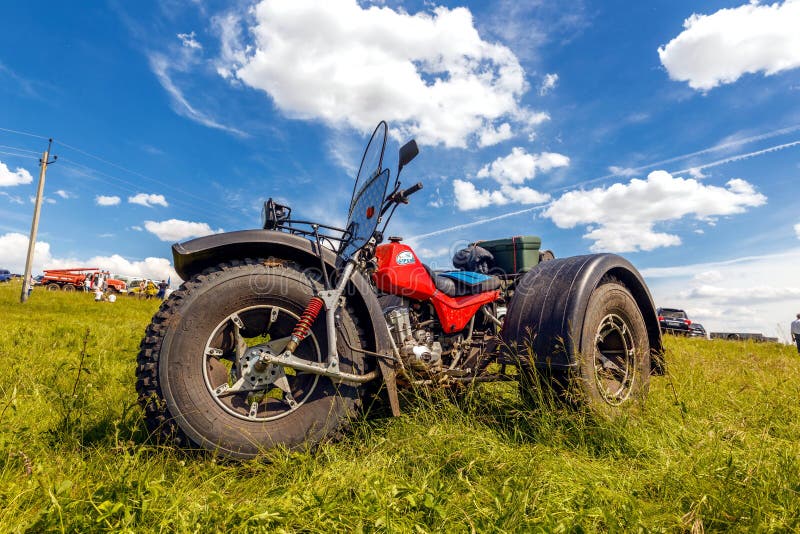 Three-wheeled Motor-vehicle Barkhan Editorial Photography - Image of ...
