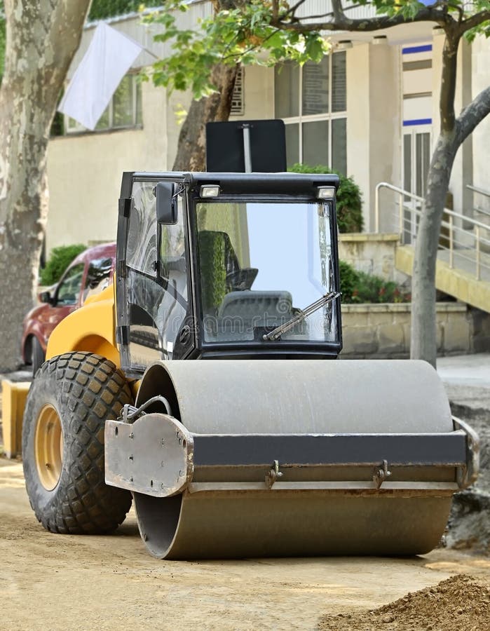 Three-wheeled Padfoot Roller Stock Photo - Image of smooth, road: 317467736
