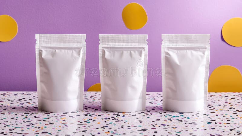 Three White Bags Sitting Table Stock Photos - Free & Royalty-Free Stock ...