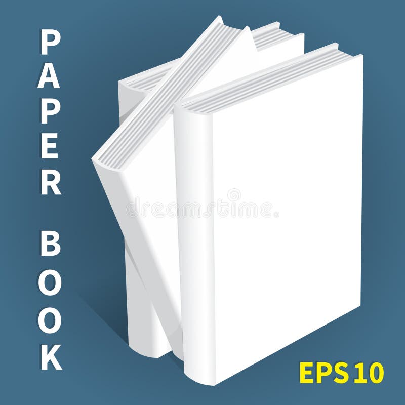 White Empty Book Tilted Stock Illustrations – 24 White Empty Book ...