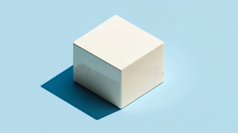 Three White Cubes Used in Cubic Geometry Minimalism in 3D Rendering ...