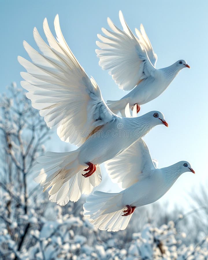 Three Doves Flying Stock Photos - Free & Royalty-Free Stock Photos from ...