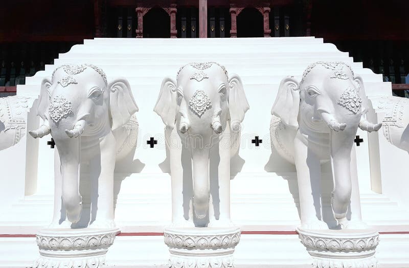 Elephant Statues at Minh Mang Tombs Stock Photo - Image of carve ...