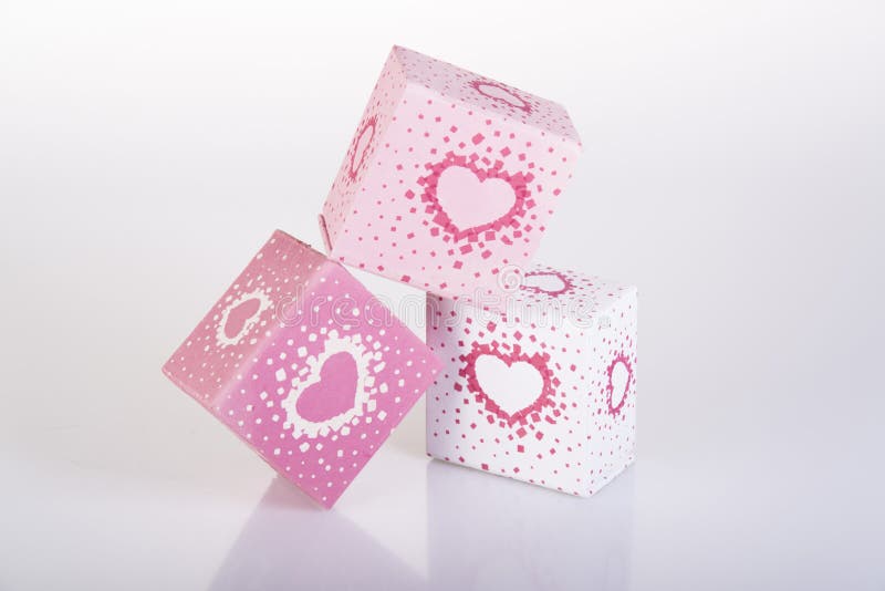 Pink Boxes With Gifts Under The Artificial Pale Green Tree.Cozy Home ...