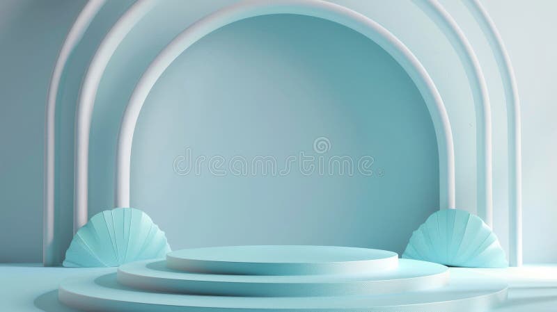 Three White Plates on Table Stock Illustration - Illustration of wood ...