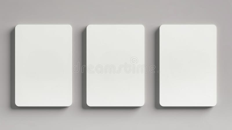 Three White Square Plates Elegantly Adorn a Wall, Creating a Minimalist ...