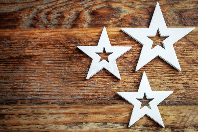 Three white stars stock image. Image of decoration, stars - 268942805