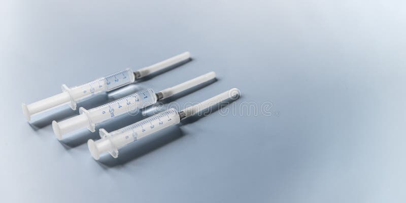 Two white syringes stock image. Image of shot, hypodermic - 37543867