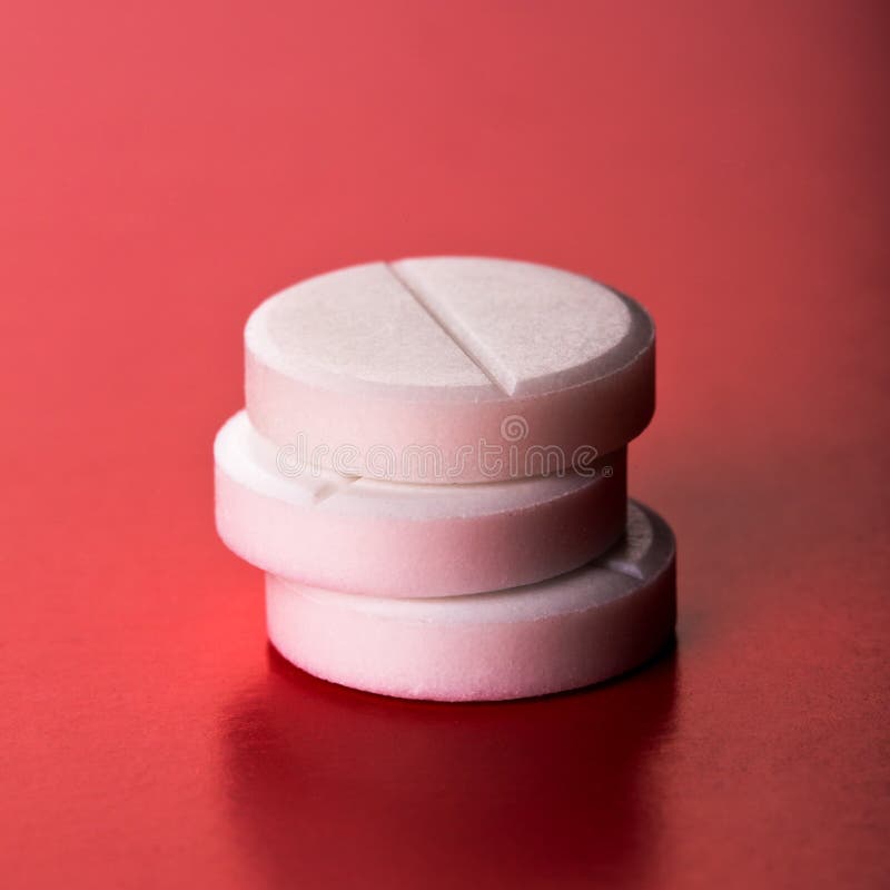 Two medicine tablets stock photo. Image of isolated, white - 18539606