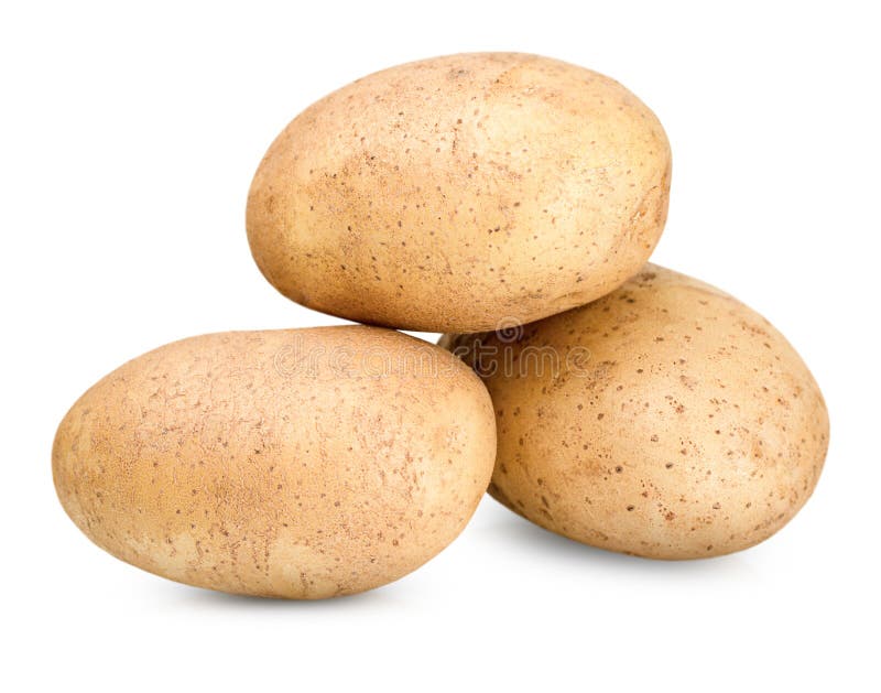Three whole potatoes stock image. Image of peel, staple - 262106417
