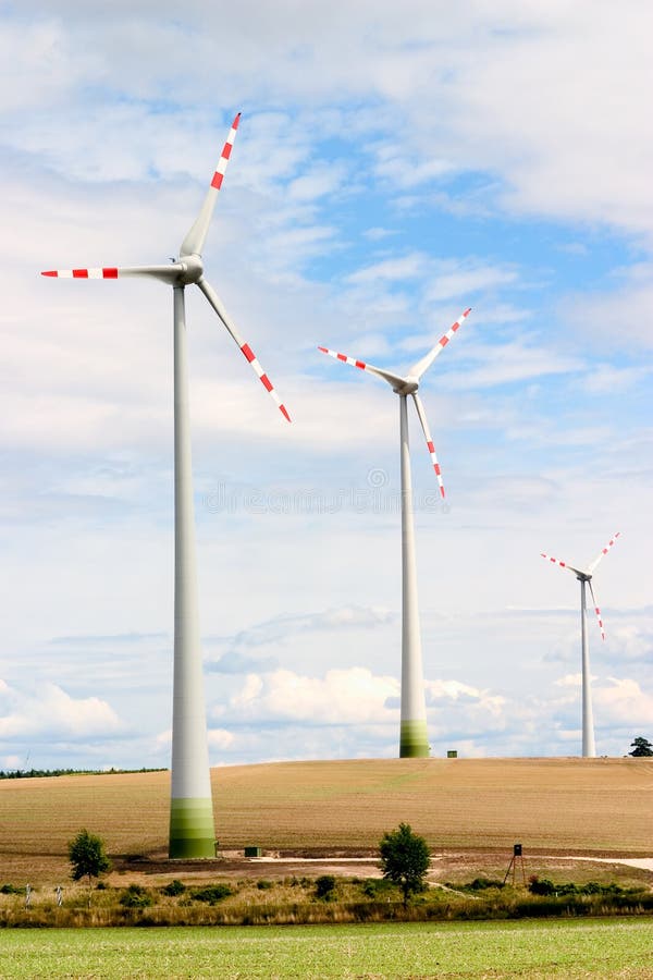 Three windmills stock photo. Image of generate, mast, country - 1170226