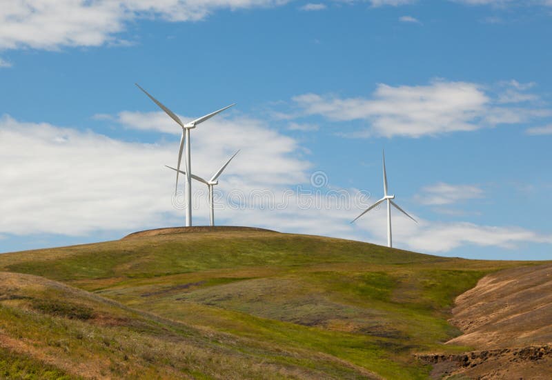Three Windmills stock photo. Image of element, environment - 25510400