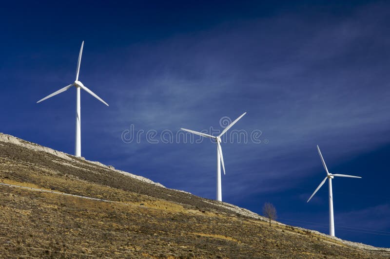 Windmills stock image. Image of resources, green, windpower - 23161789
