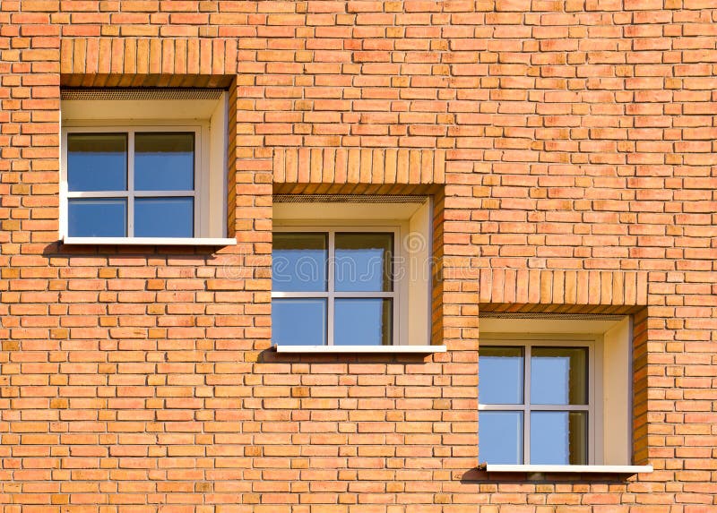 Three Windows stock image. Image of wall, urban, building - 10432793