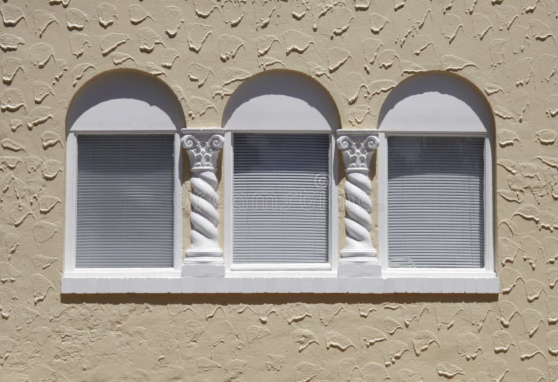 Three Windows stock image. Image of facade, wall, city - 1976117