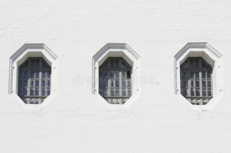 Three windows stock photo. Image of symmetry, white, outdoors - 25941898
