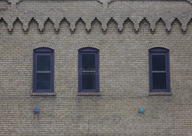Three Windows stock photo. Image of reflection, architecture - 46897328