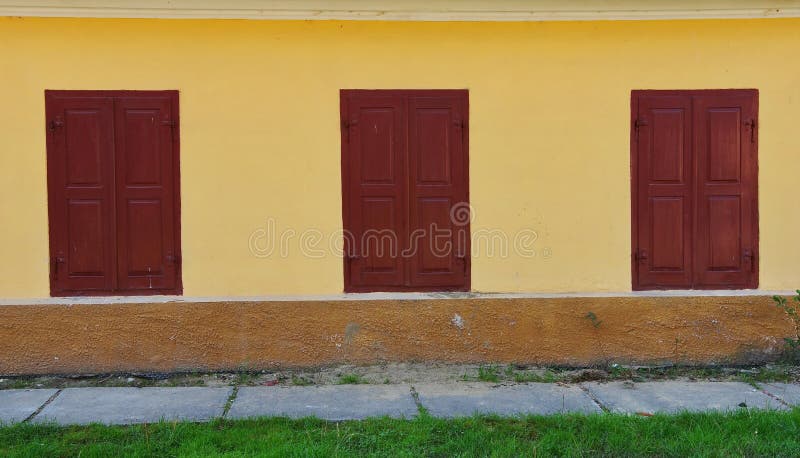 Three windows stock image. Image of detail, grungy, europe - 78333425