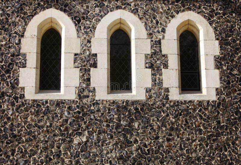 Three Windows. Element of Design. Stock Image - Image of construction ...