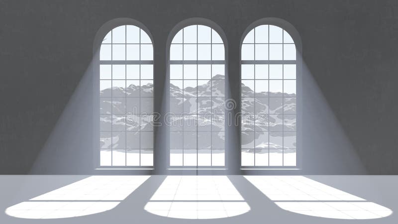 Three windows stock illustration. Illustration of contemporary - 68503538