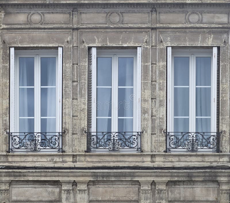 Three Windows stock photo. Image of ornamentation, building - 59549834