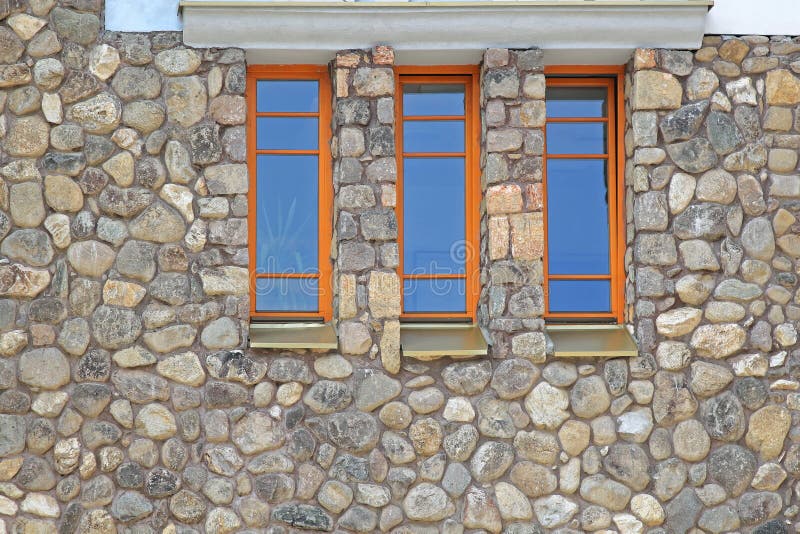 Three Windows stock photo. Image of facade, windows, vertical - 76375288