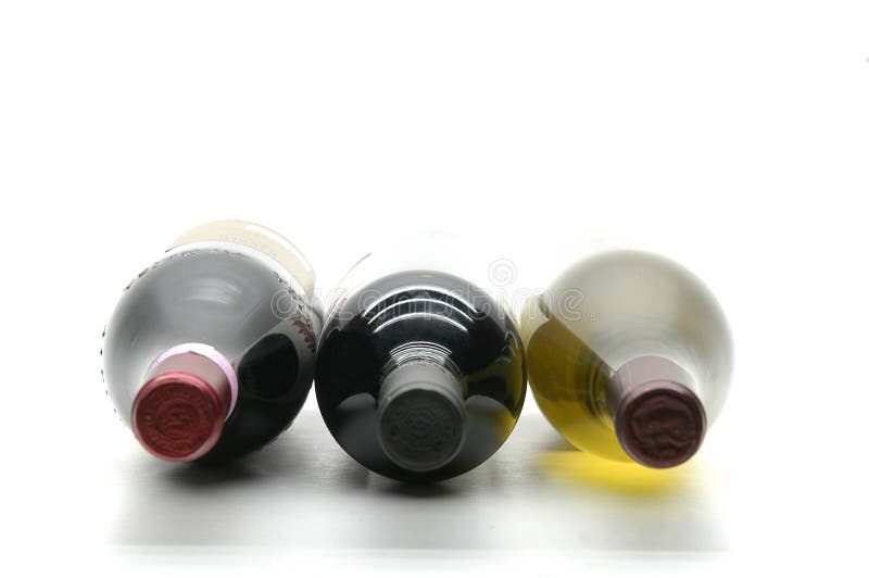 Three wine bottle stock image. Image of wine, glass, winery - 312643