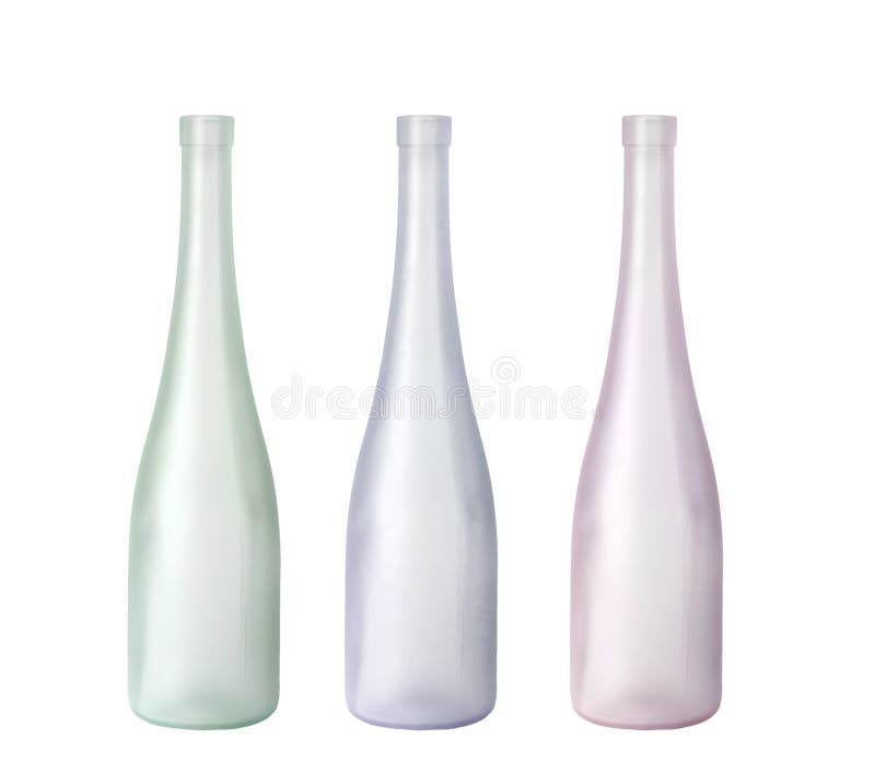 Three wine bottles stock illustration. Illustration of objects - 3655246