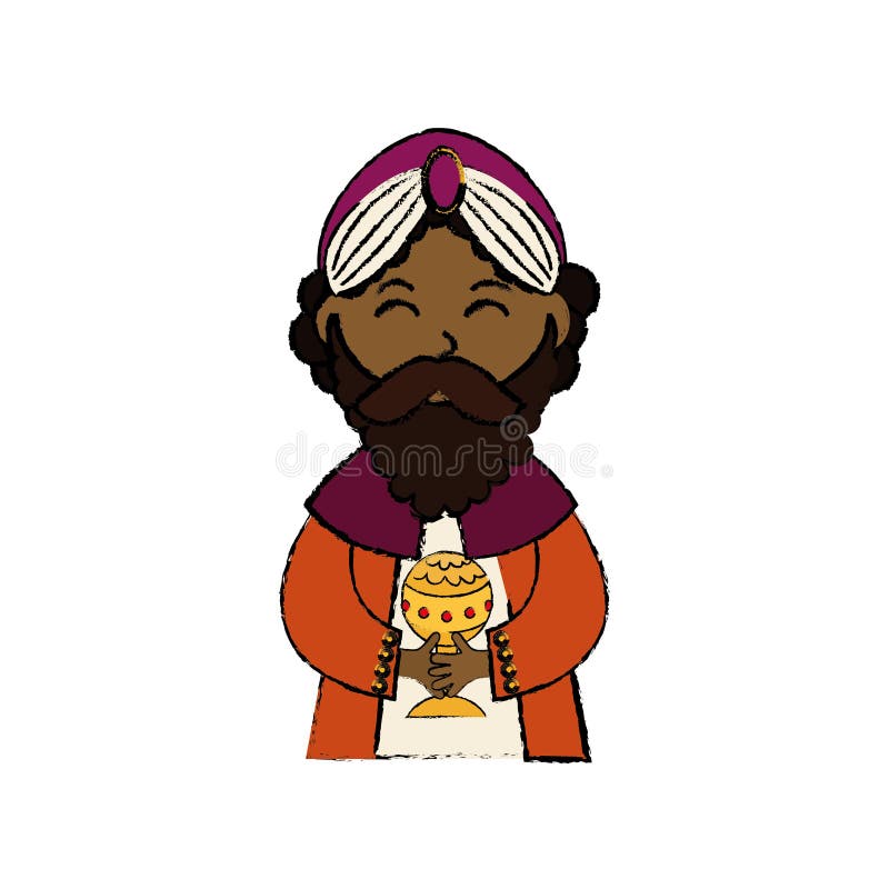 Three wise man cartoon stock illustration. Illustration of nativity ...