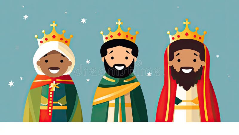 The Three Wise Men. Christianity Tradition at Christmas Stock ...