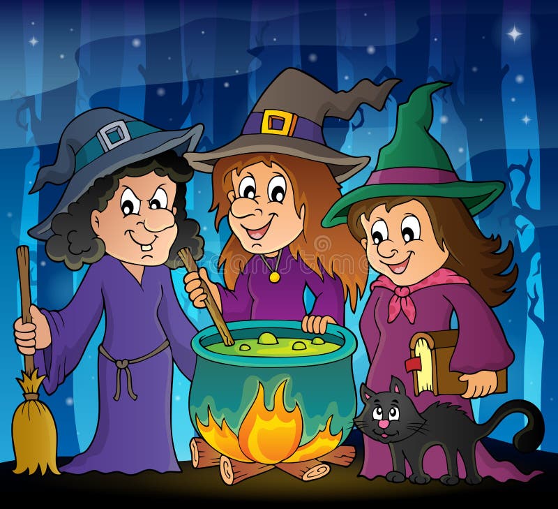 Three Witches Drawing The Three Witches From Macbeth: Double, Double,