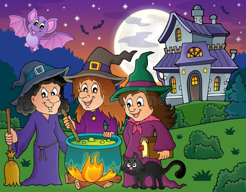 Three Witches Stock Illustrations – 371 Three Witches Stock ...