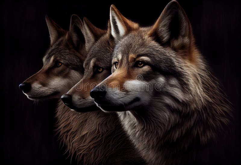 Ferocious Wolves Stock Illustrations – 127 Ferocious Wolves Stock ...