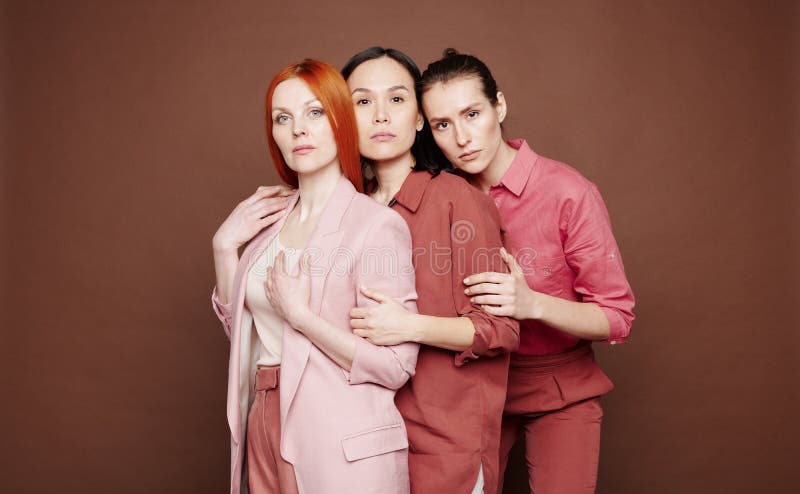 Three Women with Different Appearances Stock Photo - Image of females ...