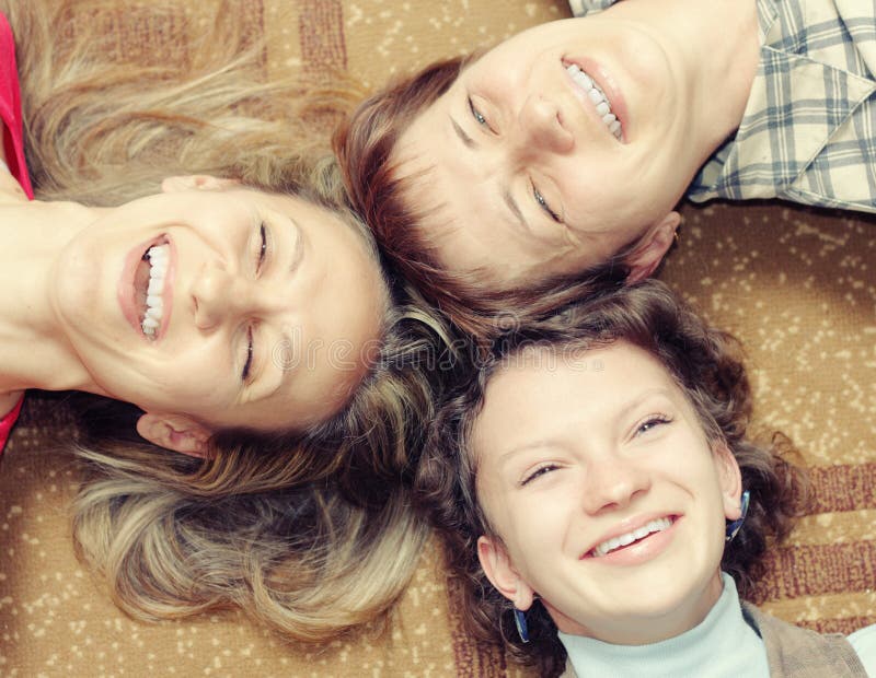 Three women are having fun stock photo. Image of daughter - 17211668