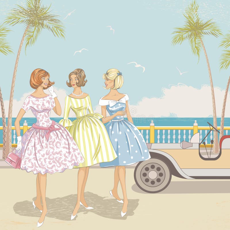 Old Lady Beach Stock Illustrations – 479 Old Lady Beach Stock ...