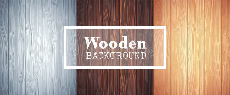 Three Wood Textured Backgrounds in the Form of Wooden Boards. Stock ...
