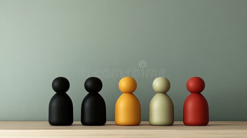 Three Wooden Figures, a Study of Unity, Connection, and Simple Forms in ...