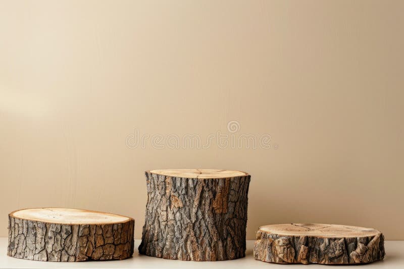Three Wooden Pieces on a Table, Suitable for Various DIY Projects Stock ...