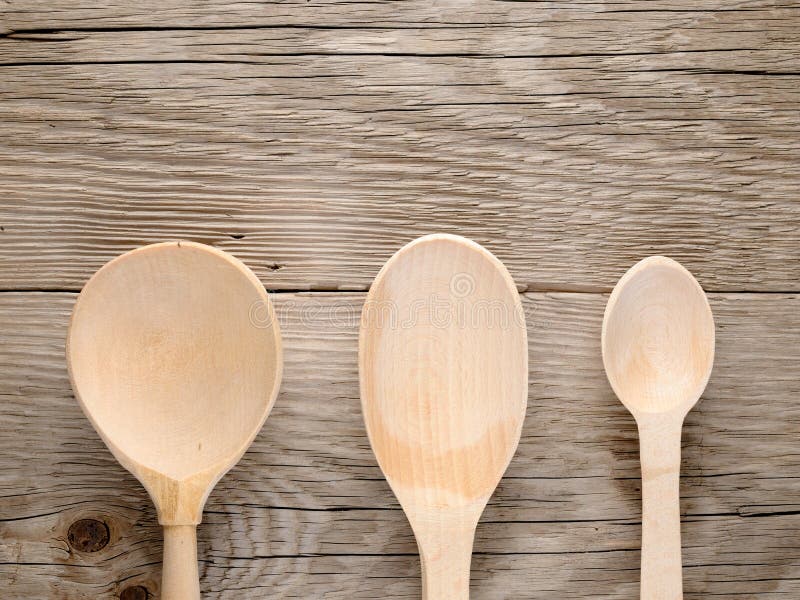 Three wooden spoons stock image. Image of traditional - 30970375