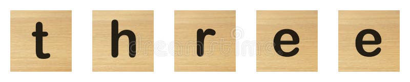 Three Word with Wood Blocks on White Stock Photo - Image of sign ...