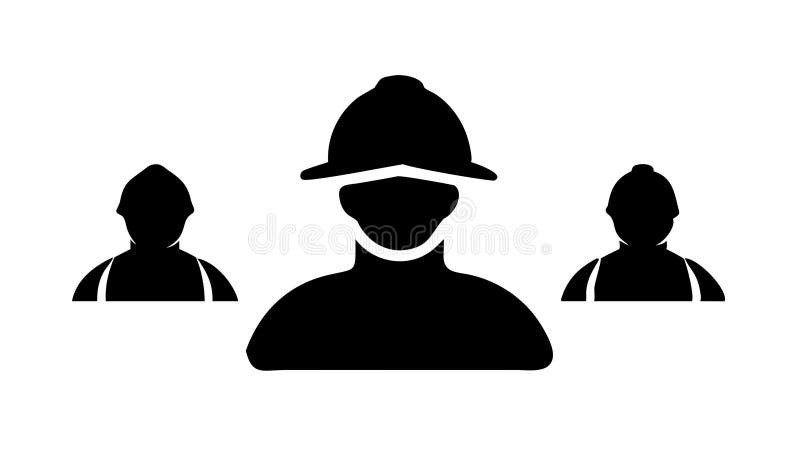 Three Workers Silhouettes Manual Labor Team Graphic , Vector Design ...