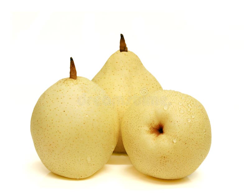 Three Yali Pears stock photo. Image of organic, healthy - 4282616