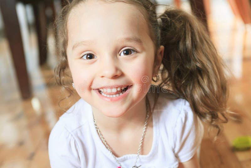 Three Year Old Cute Girl Playing with Connecting Stock Photo - Image of ...