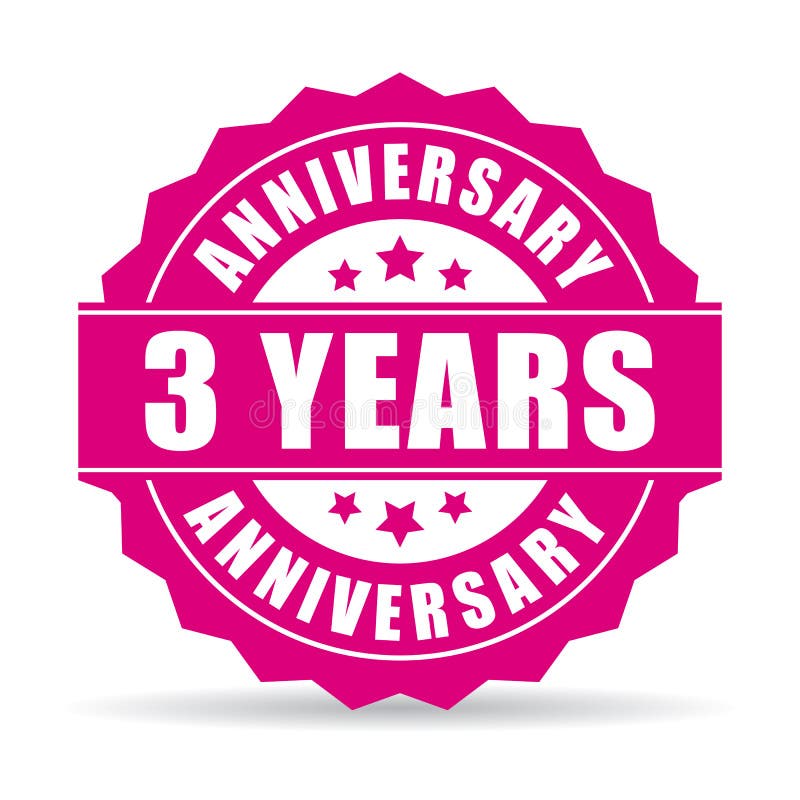 Anniversary Vector Text Banner. Happy Anniversary 3d Gold Word on Red ...